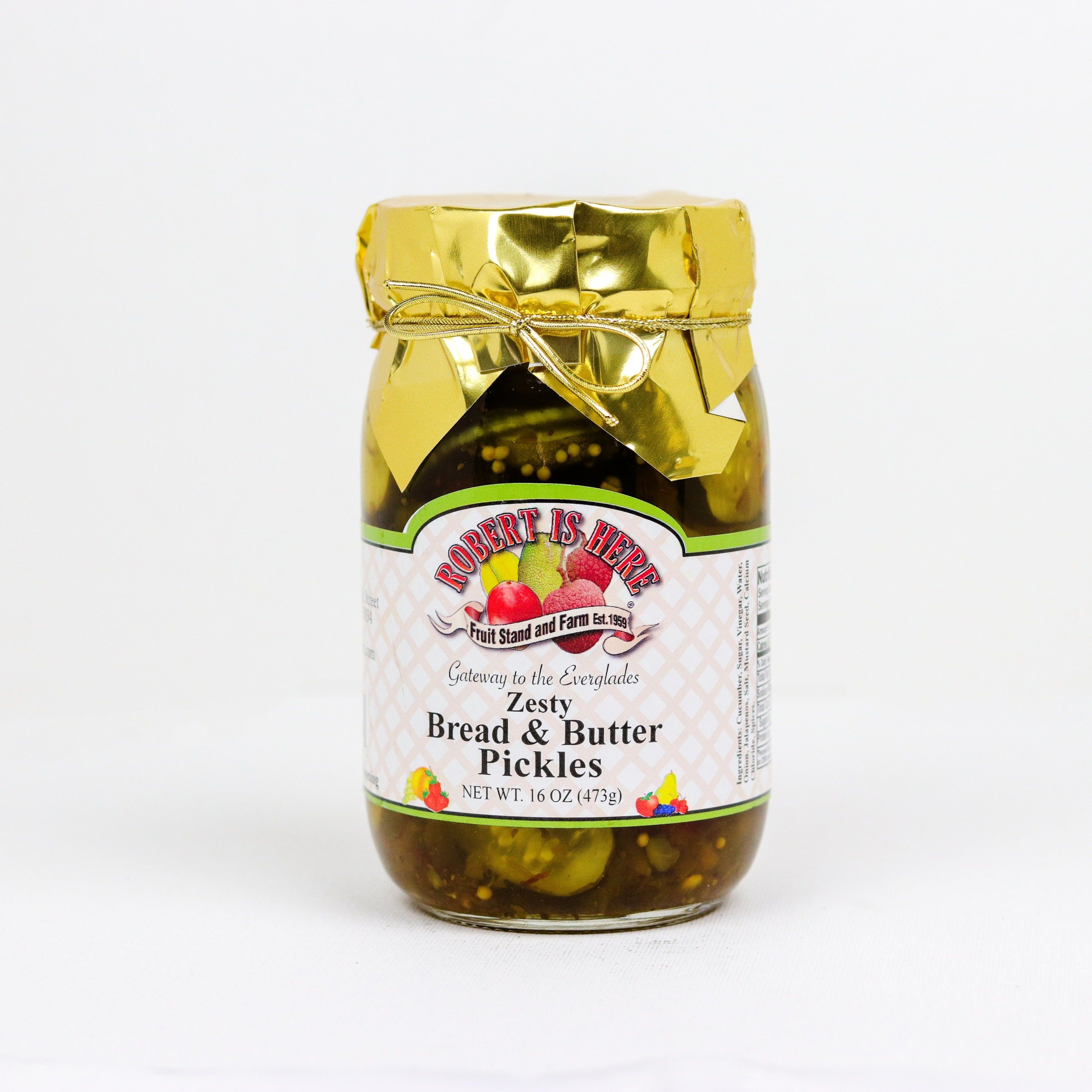 Zesty Bread & Butter Pickles – Robert Is Here, Inc.